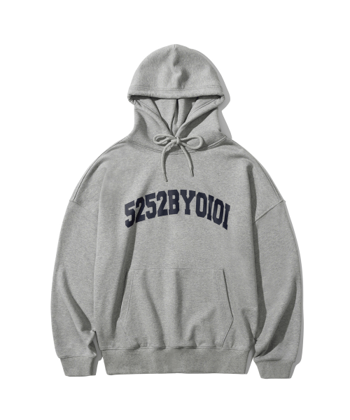 오아이오아이 컬렉션(OIOI COLLECTION) UNIVERSITY LOGO HOODIE [GREY] - 사이즈 & 후기 | 무신사