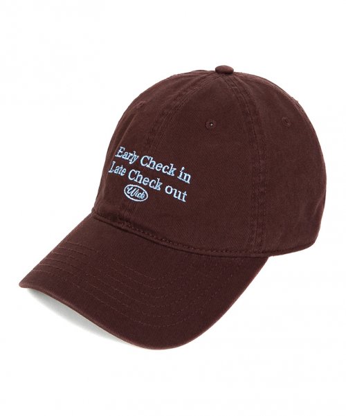 윅(WICK) BG284CAP566_Check In Washing Cap_Brown - 사이즈 & 후기 | 무신사