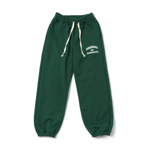 MUSINSA | I AM NOT A HUMAN BEING COLLEGE LOGO SWEATPANTS - GREEN