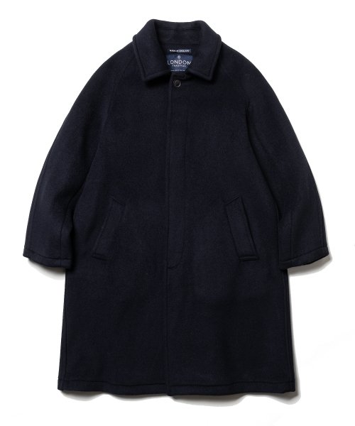 런던트레디션(LONDONTRADITION) Mens R06 Fly Front Coat - Navy SBB 130 - 사이즈 ...