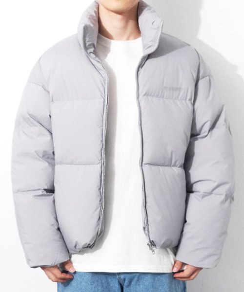 MUSINSA | QT8 GARMENTS GB Duck Down Short Padding (Grey)