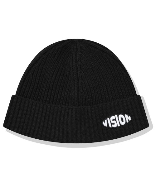 MUSINSA | VISION STREETWEAR VSW D-Logo Beanie Black