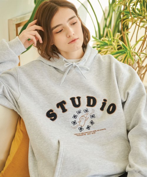 MUSINSA | CPGN STUDIO [FLEECE LINED] HOLLY STUDIO BOUCLE EMBROIDERED ...