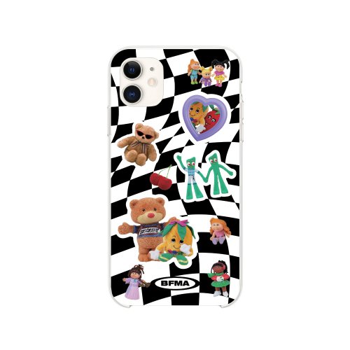 MUSINSA | BALLOON FRIENDS Toy Checkerboard Gel Hard Phone Case