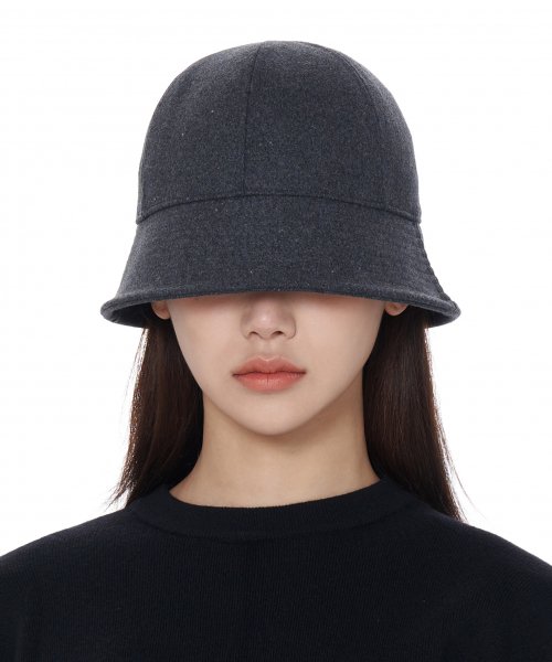 MUSINSA | LUOESPAC Overfit Wool Round Bucket Hat (Gray)