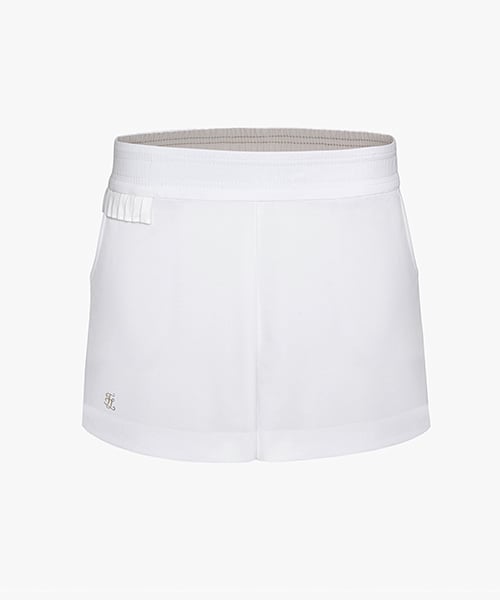 MUSINSA | FAIRLIAR Pleated point short pants (WH)