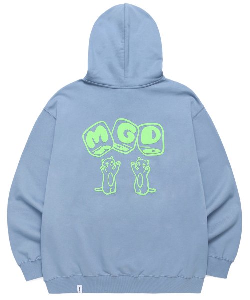 MUSINSA | MAHAGRID MGD DICE HOODIE LIGHT BLUE(MG2CSMM405A)