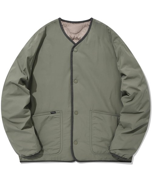 MUSINSA | COVERNAT Reversible light down jacket olive