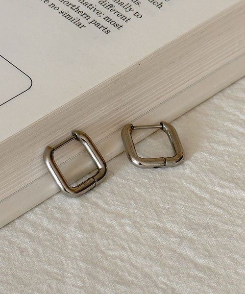 MUSINSA公式 | VINEDEW Unisex surgical steel one-touch square ring ...