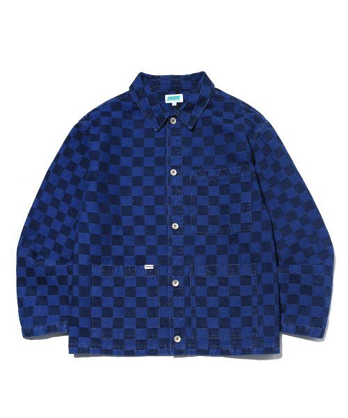 마크엠(MARKM) CHECKER BOARD DENIM JACKET BLUE - 사이즈 & 후기 | 무신사