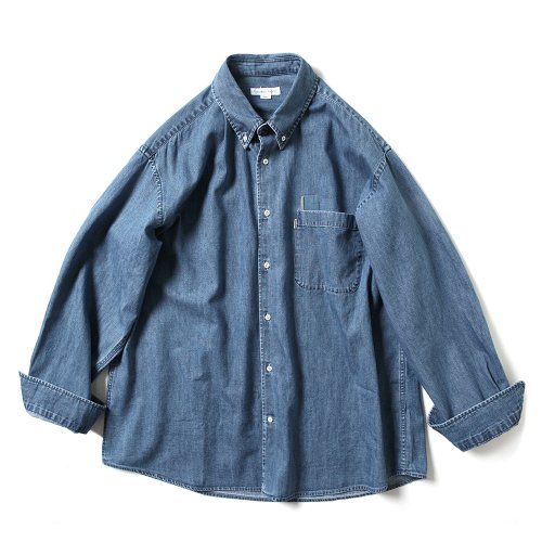 MUSINSA | THOMASMORE TD5-SH2101 Indigo Button Down-Medium Blue