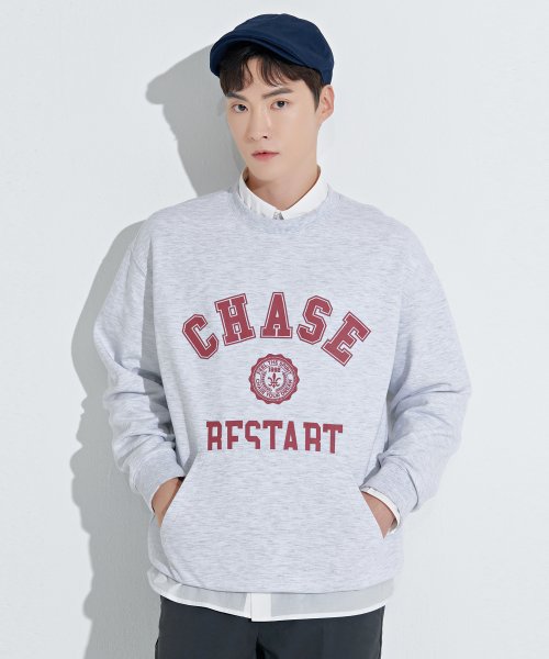 MUSINSA | CHASECULT Men's Arch Graphic Pocket Sweatshirt-BARK5116B0B