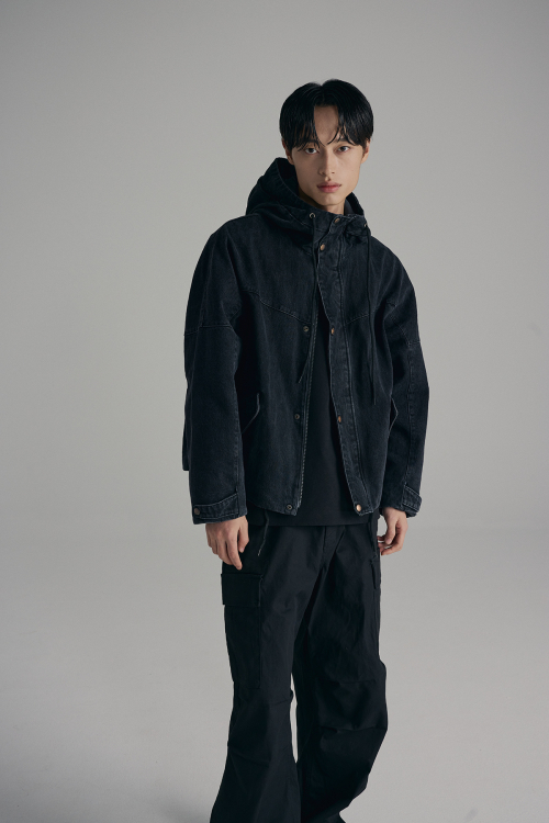 집시(JIPSY) 스톤워시드 데님 쉘파카 -블랙- - 사이즈 & 후기 | 무신사