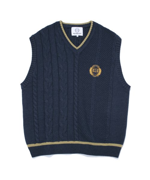 예일(YALE) (DRESS CODE) EMBLEM KNIT VEST NAVY - 사이즈 & 후기 | 무신사