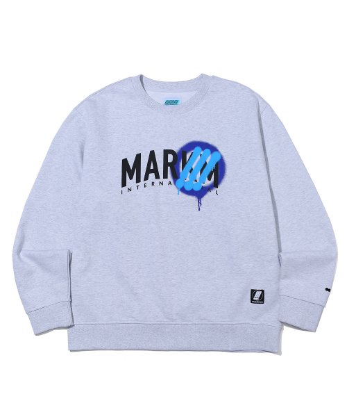 마크엠(MARKM) MARKM SPRAY SWEATSHIRT LIGHT GREY - 사이즈 & 후기 | 무신사