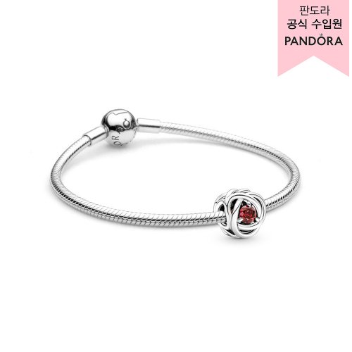 판도라(PANDORA) 트루 레드 이터니티 써클 탄생석 팔찌 세트 (7월)_590728_790065C01 - 후기 | 무신사