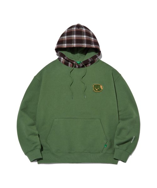 MUSINSA | APIECEOFCAKE TD BEAR Wappen Hoodie_Olive