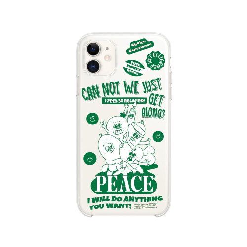 MUSINSA | BALLOON FRIENDS POM Get Along Gel Hard Phone Case