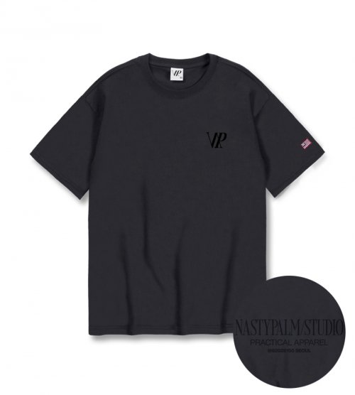 MUSINSA | NP STUDIO NP Studio Logo T-Shirt Dark Grey
