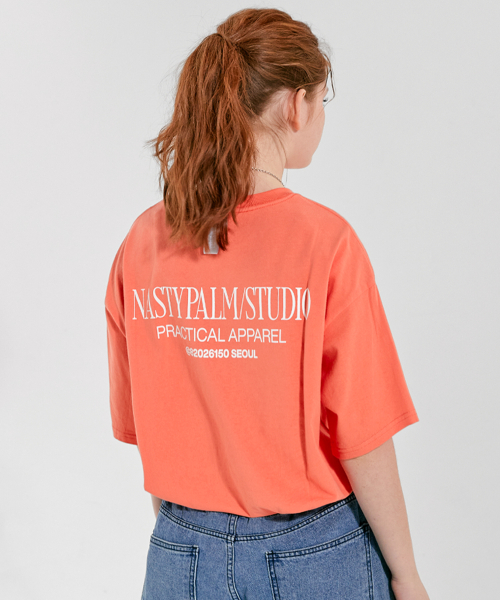 MUSINSA | NP STUDIO NP Studio Logo T-Shirt Pink