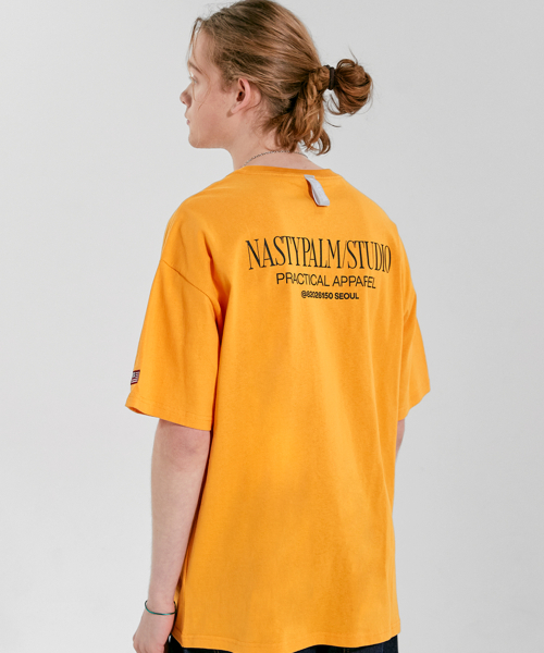 MUSINSA | NP STUDIO NP Studio Logo T-Shirt Yellow