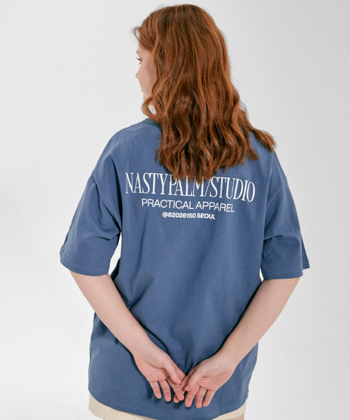 MUSINSA | NP STUDIO NP Studio Logo T-Shirt Light Blue