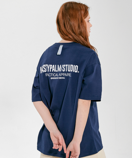 MUSINSA | NP STUDIO Bold Studio Logo T-Shirt Navy