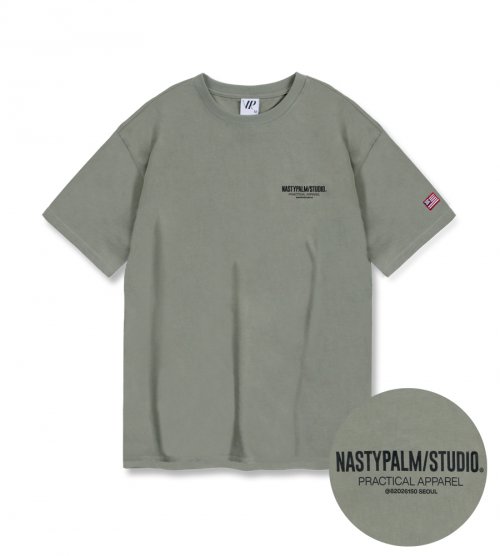 MUSINSA | NP STUDIO Bold Studio Logo T-Shirt Army