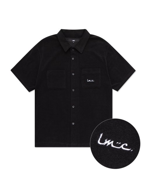 MUSINSA | LMC LMC CUBAN TERRY SHORT SLV SHIRT black