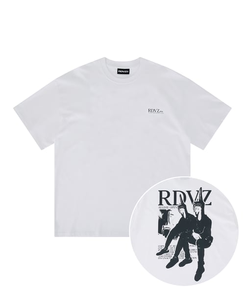 MUSINSA | RDVZ SC Poster T-Shirt - White