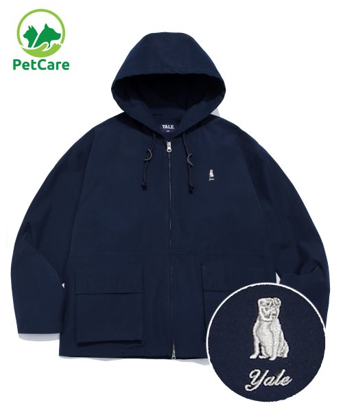 MUSINSA | YALE HERITAGE UNIVERSITY DAN HOODIE JACKET NAVY