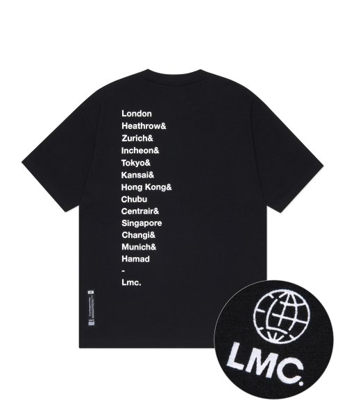 MUSINSA | LMC LMC GLOBE AIRPORT TEE black