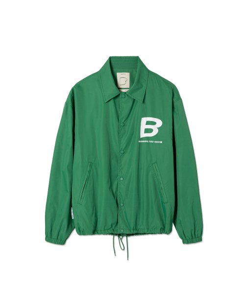 MUSINSA | BLUR B COACH JACKET - GREEN