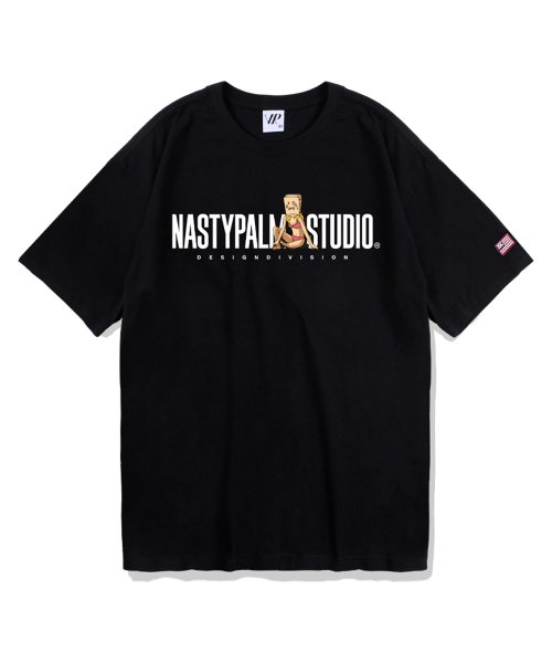 MUSINSA | NP STUDIO Art Graphic Logo T-Shirt Black
