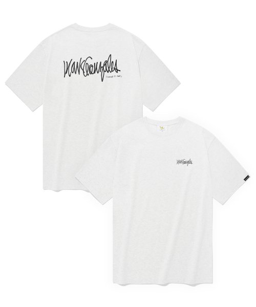 와키윌리(WACKY WILLY) WII SMALL SIGN LOGO T-SHIRT LIGHT GRAY - 사이즈 & 후기 | 무신사