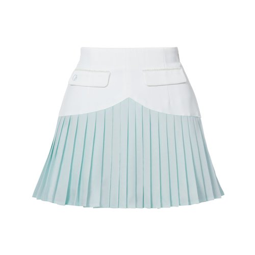 MUSINSA | J JANE Heart Shaped Pleated Skirt (Mint)