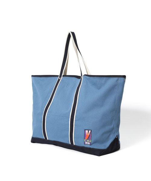 MUSINSA | YESEYESEE YES Cotton Twill Tote Bag Blue
