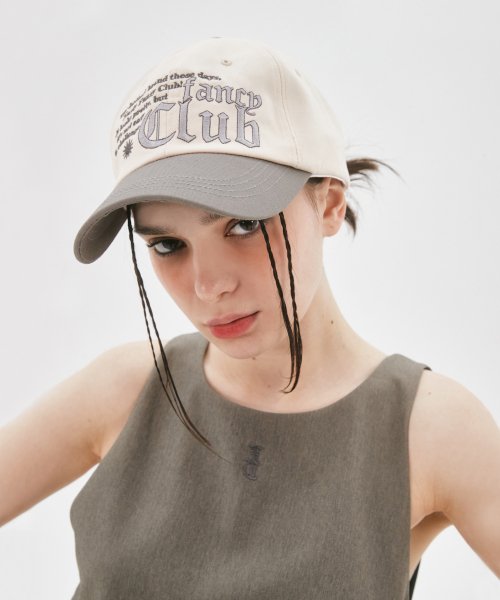 MUSINSA | FANCY CLUB [NF] Authentic Coloring Ball Cap (CREAM)_F22QE803