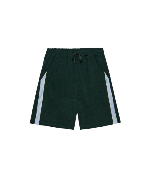 MUSINSA | INSTANTFUNK Ms Bouclé Sweat Half Pants - Green