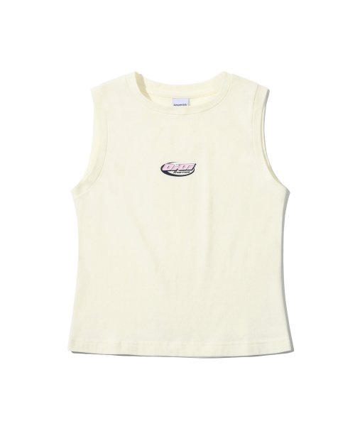 오아이오아이 컬렉션(OIOI COLLECTION) ELLIPSE LOGO SLEEVELESS TOP [CREAM] - 사이즈 ...