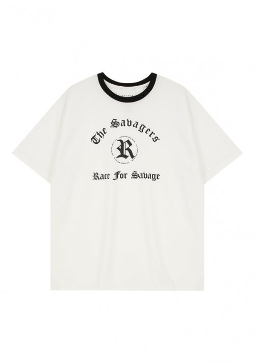 MUSINSA | SAVAGE Racing Logo Tee - White