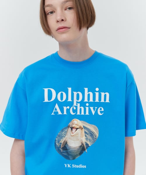 MUSINSA公式 | WAI KEI DOLPHIN ARCHIVE SHORT SLEEVE T-SHIRT SERULIAN BLUE ...