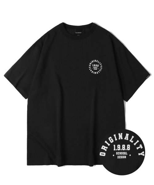 MUSINSA | FILLUMINATE SENSUAL LEGACY LOGO T-SHIRT - BLACK