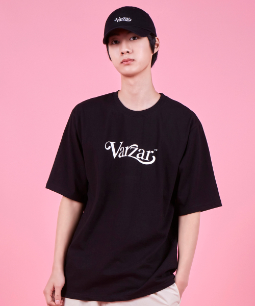 MUSINSA | VARZAR Leaf VZ logo short sleeve T-shirt (6color)