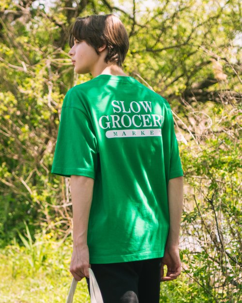 MUSINSA | BESLOW [BESLOW X LONDON GROCERY MARKET] S.G.M LOGO SS T-SHIRT ...