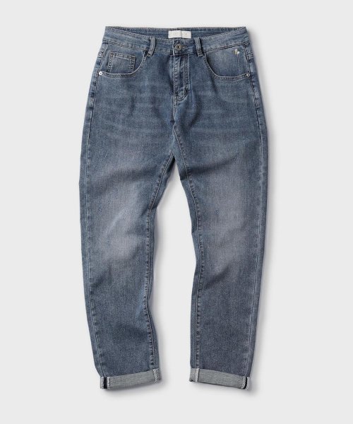 빠니깔레(PANICALE) 슬림 라이트 데님 팬츠 [블루] - 사이즈 & 후기 | 무신사