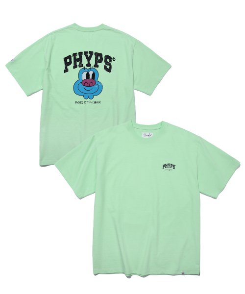 MUSINSA | PHYPS PHYPS® x TIM COMIX ARCH LOGO SS LIGHT GREEN