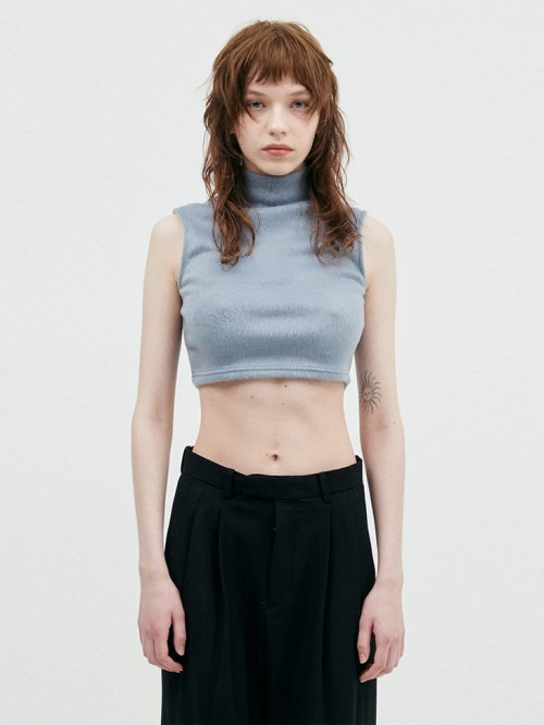 MUSINSA | MAVRK Angora Crop Top [Blue]