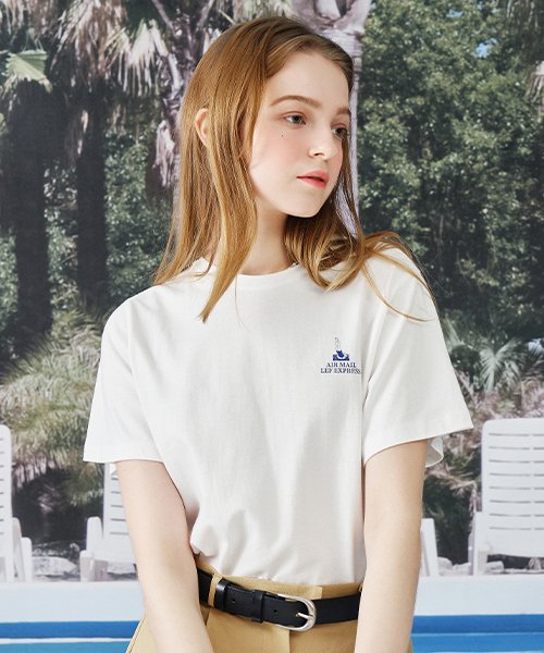 MUSINSA公式 | LETTER FROM MOON LFM. Avenue T-shirt ( Ivory )