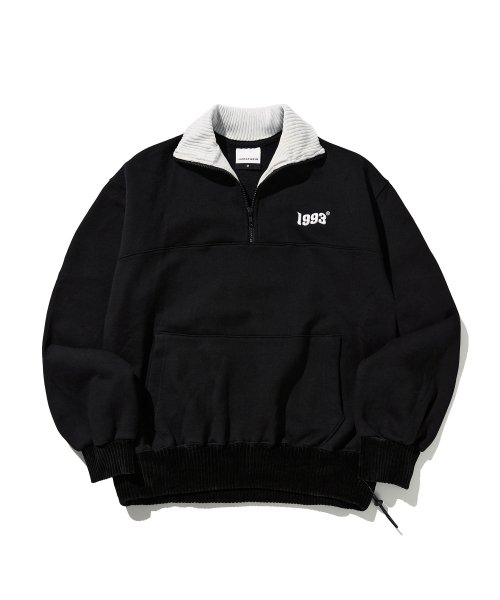 MUSINSA公式 | 1993STUDIO Vintage Half Zip_Black